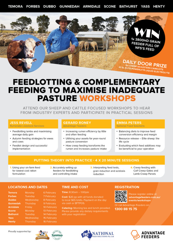 Workshops - Advantage Feeders